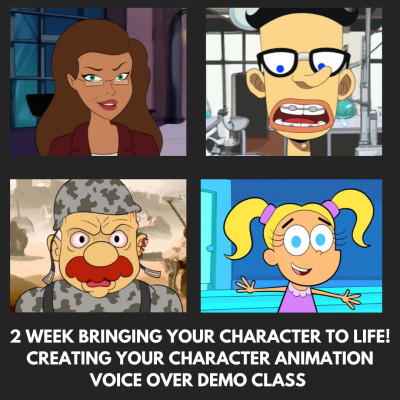 New! 2 Week BRINGING YOUR CHARACTER TO LIFE! CREATING YOUR CHARACTER ...